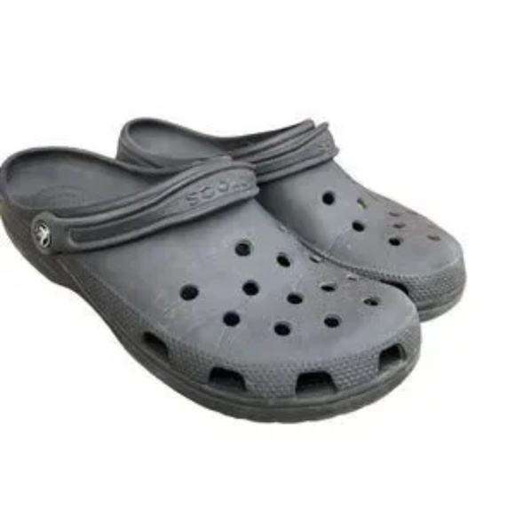 CROCS | Shoes | Crocs Men Women12 Crocs Classic Black Comfort Slip On ...